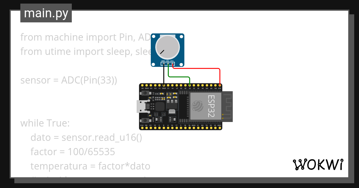 Potenciómetro Wokwi Esp32 Stm32 Arduino Simulator 2972