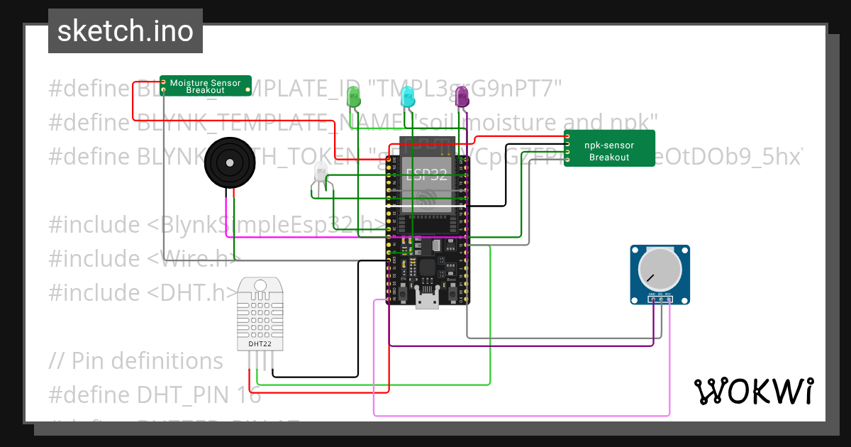 Soil Monitoring System Project Copy - Wokwi ESP32, STM32, Arduino Simulator