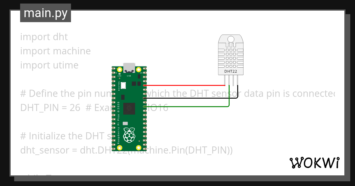 dht - Wokwi ESP32, STM32, Arduino Simulator