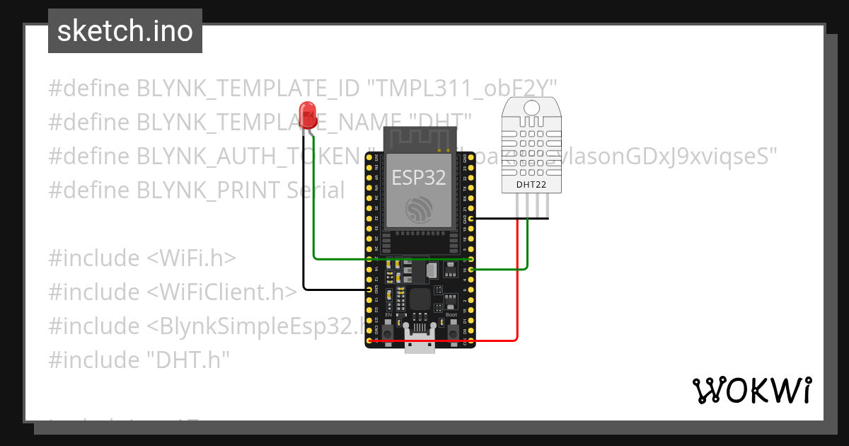 DHT11 and led Copy - Wokwi ESP32, STM32, Arduino Simulator