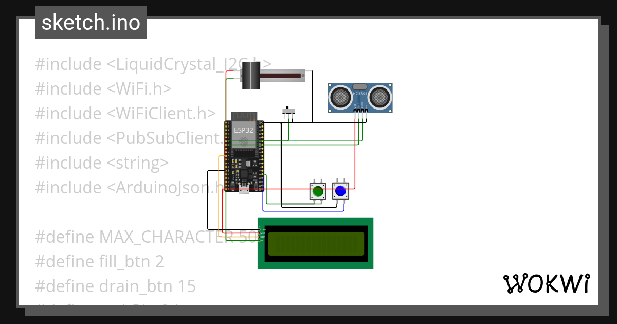 Smart Aquarium - Wokwi ESP32, STM32, Arduino Simulator