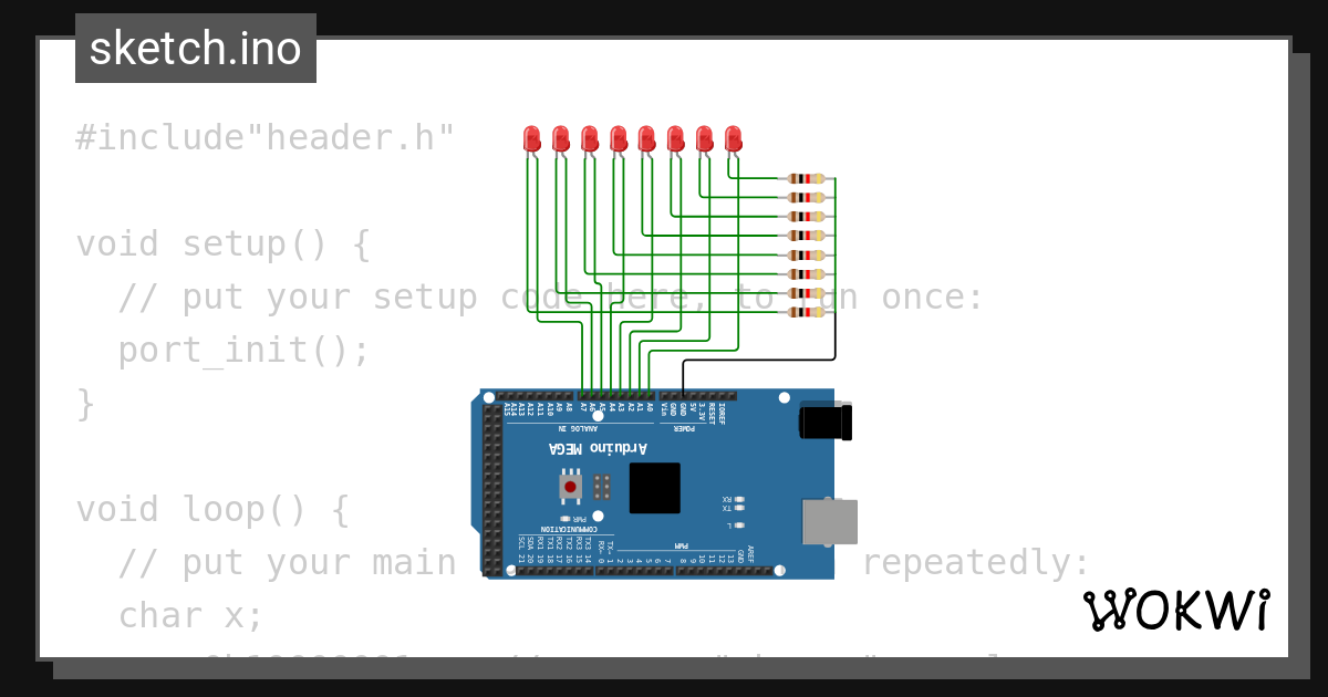 On Different Led Wokwi Esp32 Stm32 Arduino Simulator 4468