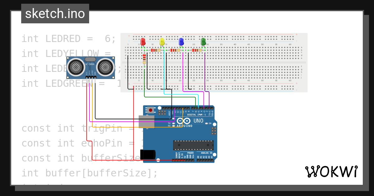 Ultrasonic Sensor Distanceled Wokwi Esp32 Stm32 Arduino Simulator 4934