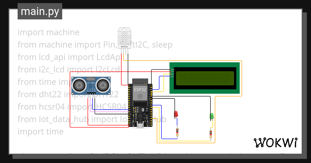 Medidor de leitos suspenso - Wokwi ESP32, STM32, Arduino Simulator
