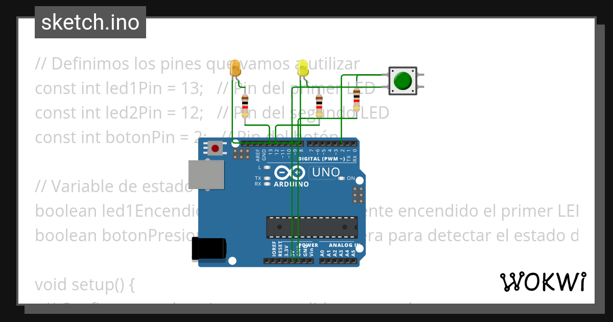 Segundo Ejercicio Wokwi Esp32 Stm32 Arduino Simulator