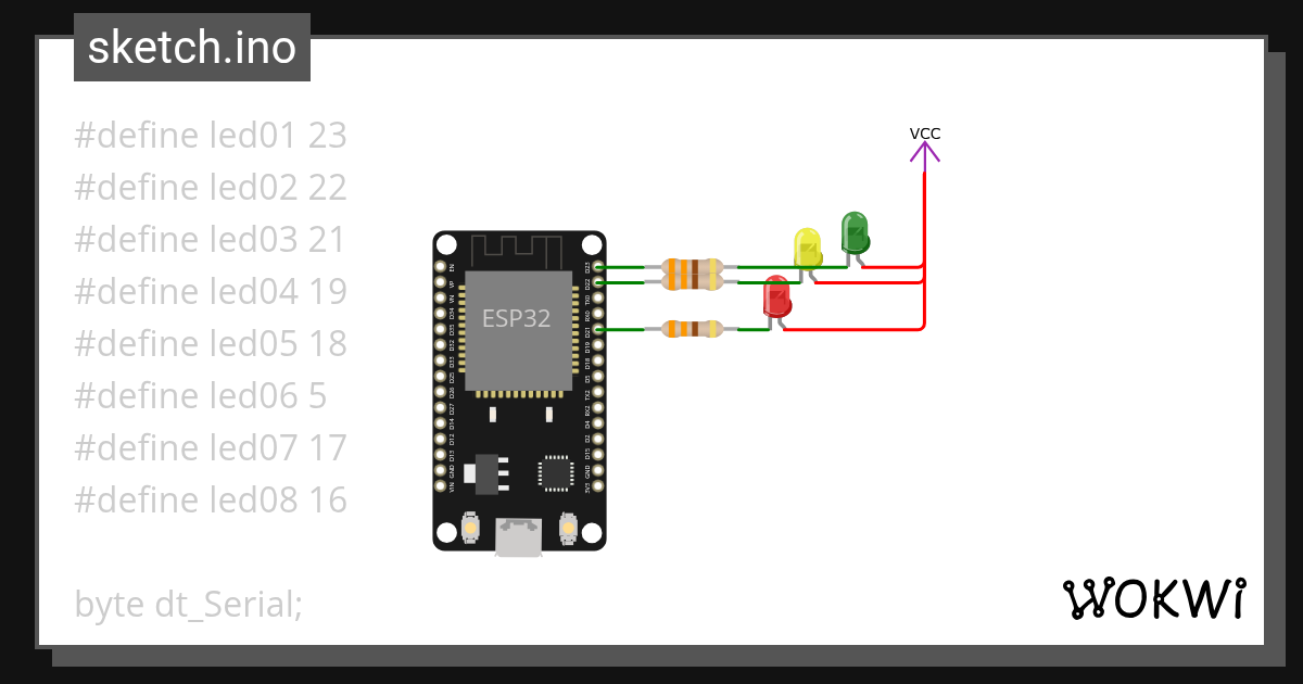 Serial_LED Copy 01 - Wokwi ESP32, STM32, Arduino Simulator