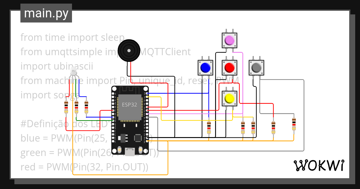 Projeto EDM - Wokwi ESP32, STM32, Arduino Simulator