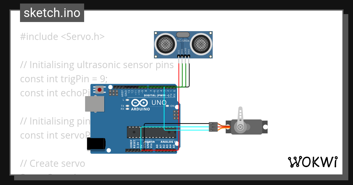 Ultrasonic Sensor Updated Wokwi Esp32 Stm32 Arduino Simulator