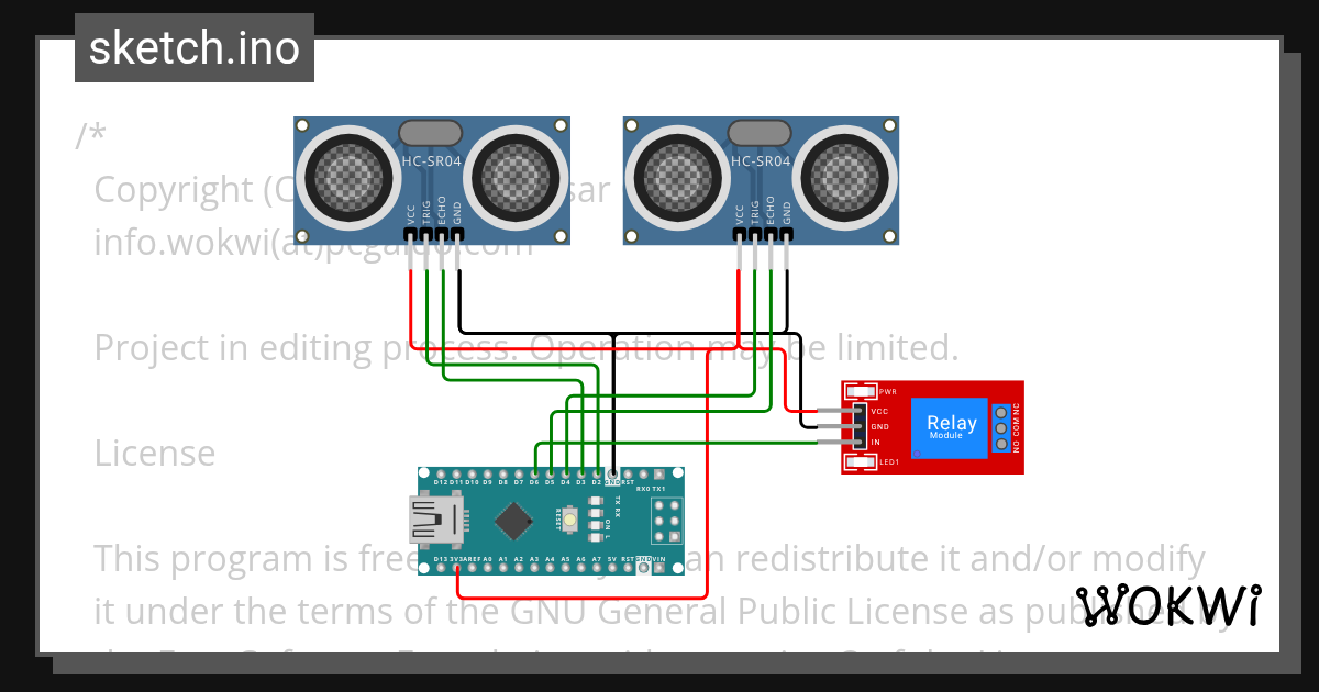 Object Centering With Two Ultrassonic Sensors Wokwi Esp32 Stm32 Arduino Simulator 9253