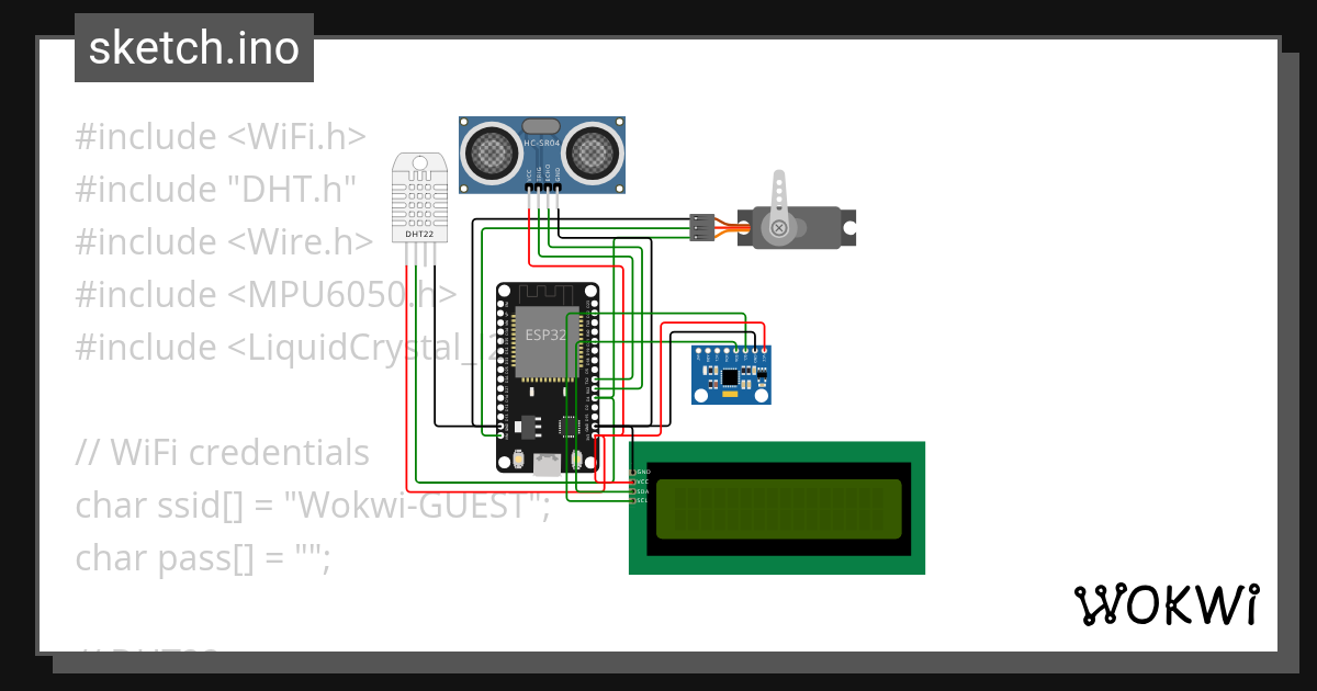mini project - Wokwi ESP32, STM32, Arduino Simulator