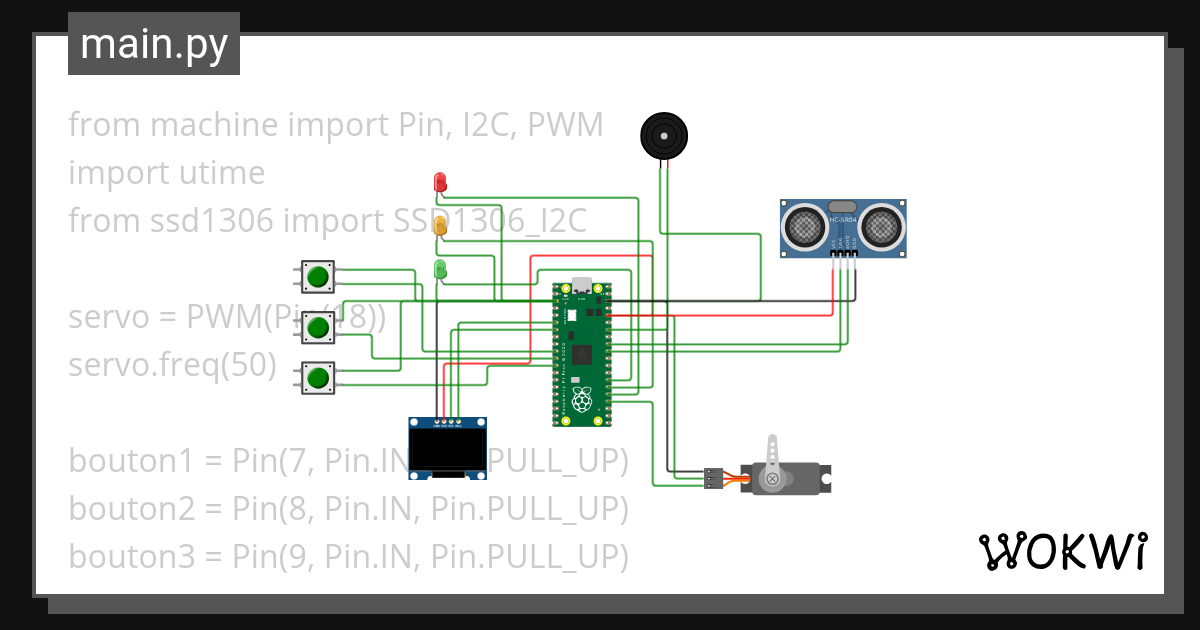scenario 5 verrouillage - Wokwi ESP32, STM32, Arduino Simulator