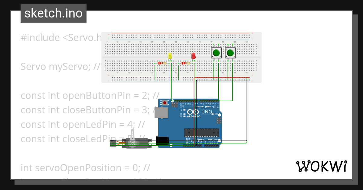 Open Close Curtain Wokwi Esp32 Stm32 Arduino Simulator 