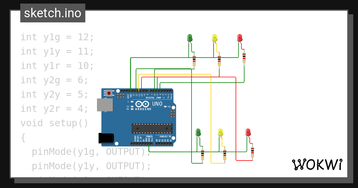 6 ดวง Wokwi Esp32 Stm32 Arduino Simulator 0290