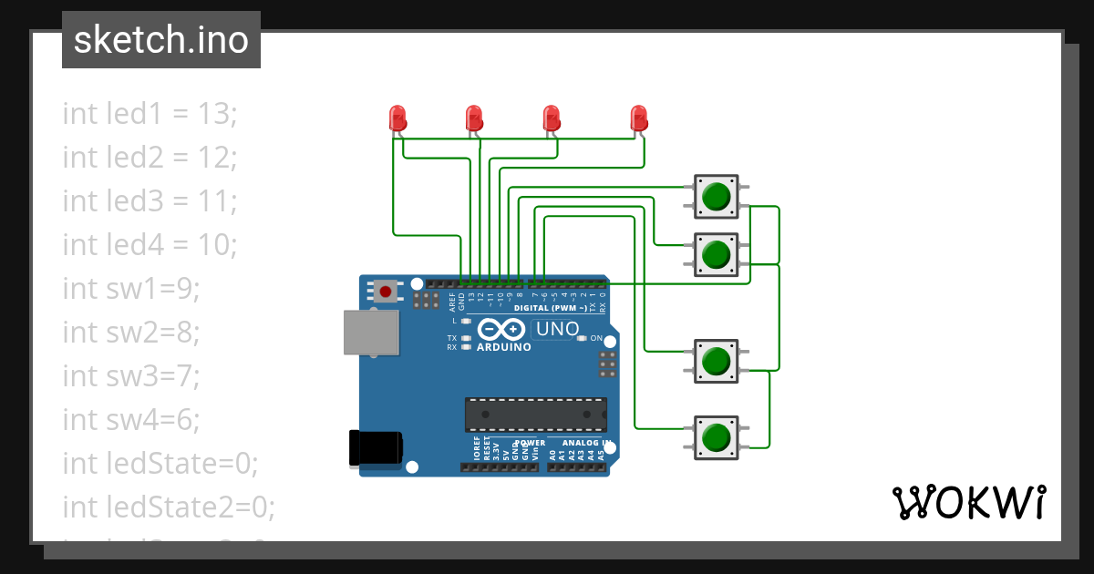 prac1 - Wokwi ESP32, STM32, Arduino Simulator