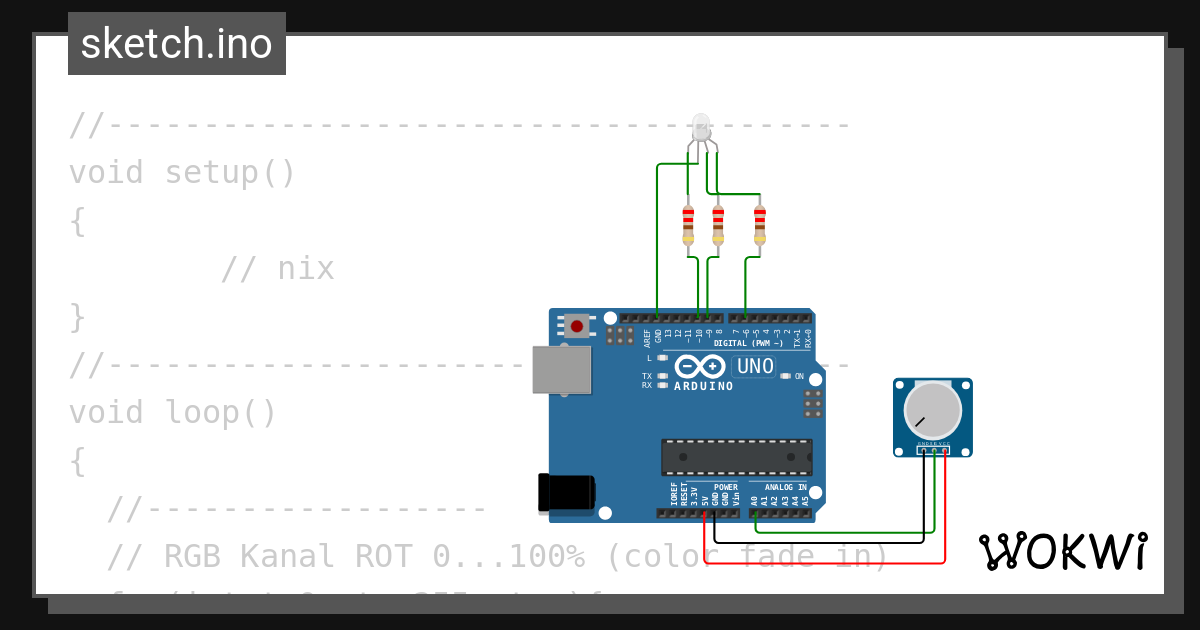 Pwm Rgb Led Rot Gruen Blau Pulsieren Wokwi Esp32 Stm32 Arduino 5981
