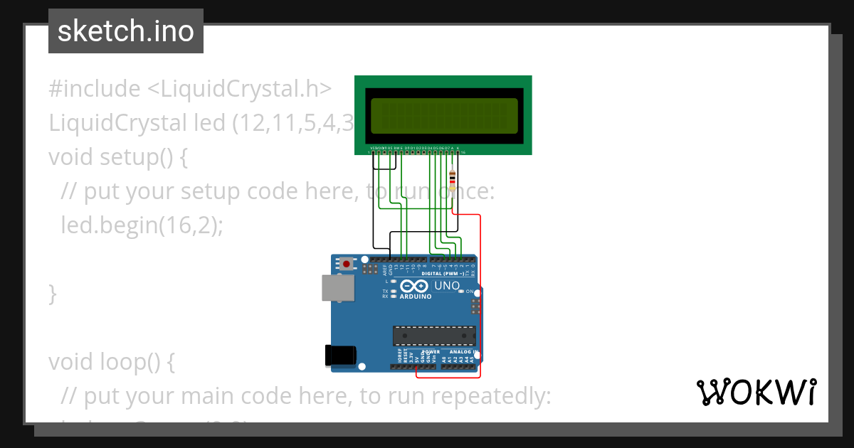 LCD - Wokwi ESP32, STM32, Arduino Simulator