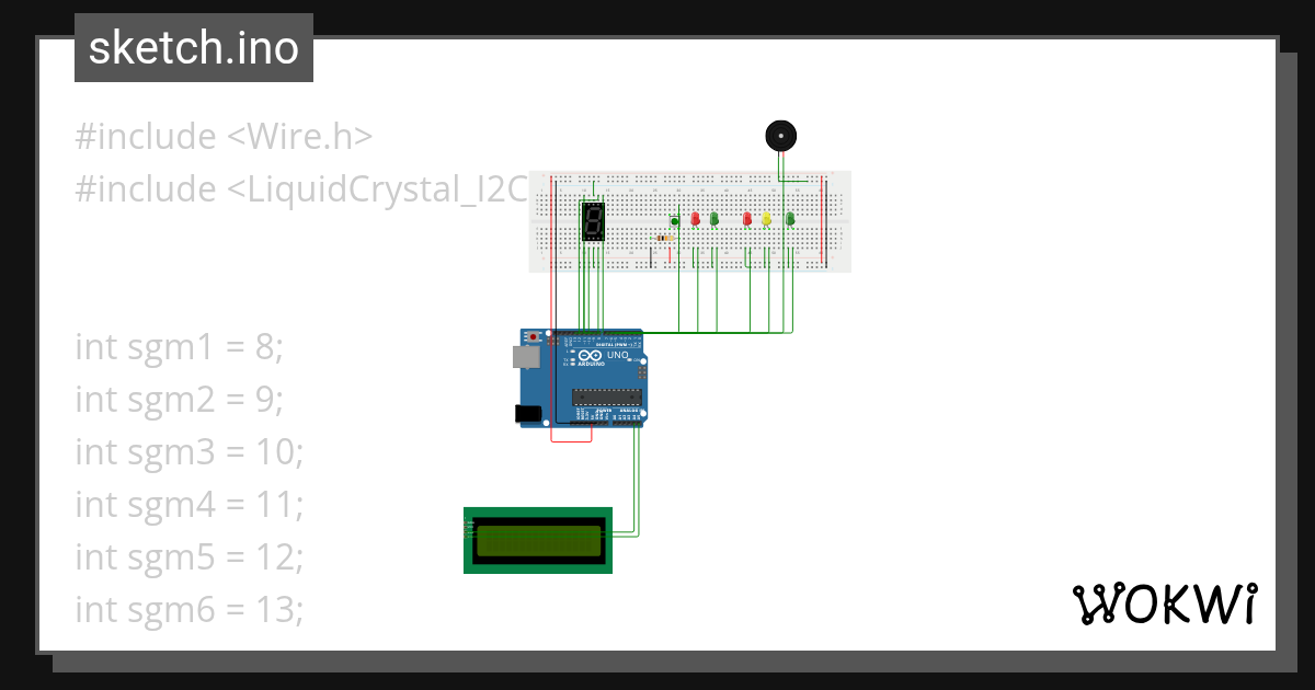 Ampelschaltung_Voll.ino - Wokwi ESP32, STM32, Arduino Simulator