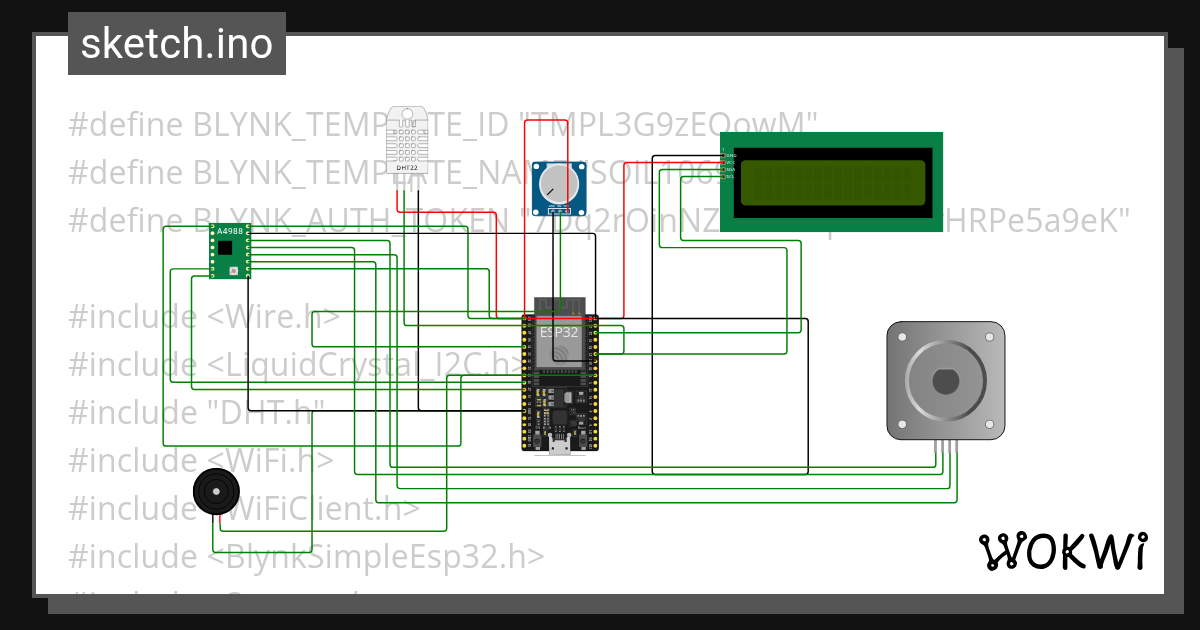 smart soil nutrition monitoring system - Wokwi ESP32, STM32, Arduino Simulator