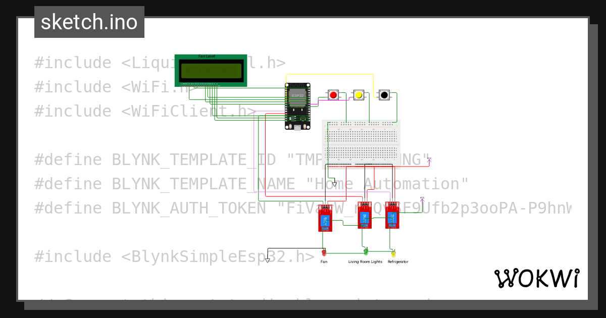 Home Automation Copy Wokwi Esp32 Stm32 Arduino Simulator 4580