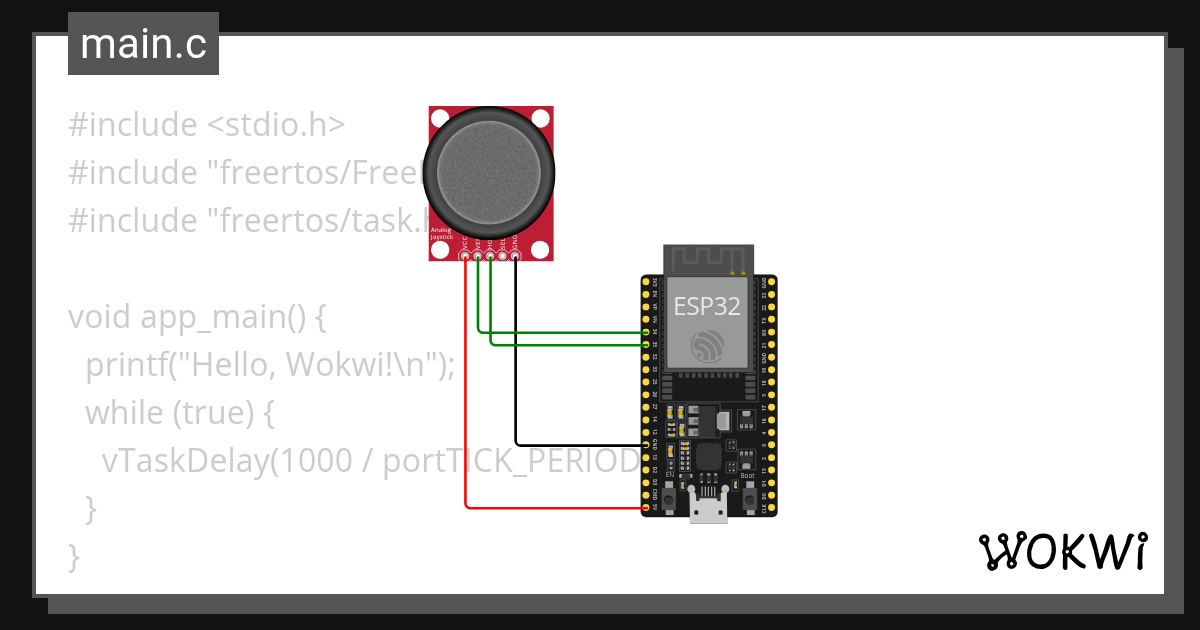 joystick - Wokwi ESP32, STM32, Arduino Simulator