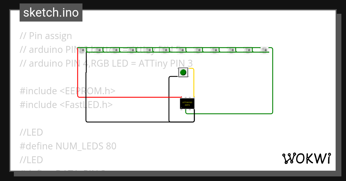 LED_VTX_ATTINY85-mod Copy (2) - Wokwi ESP32, STM32, Arduino Simulator