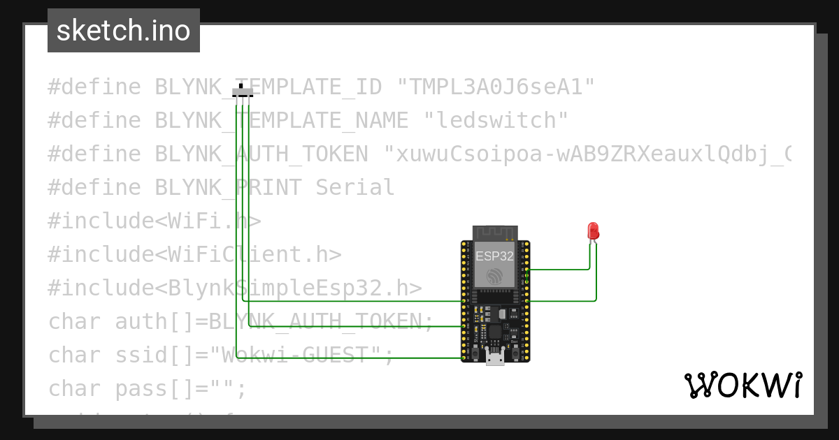 Ledswitch Wokwi Esp32 Stm32 Arduino Simulator 1986
