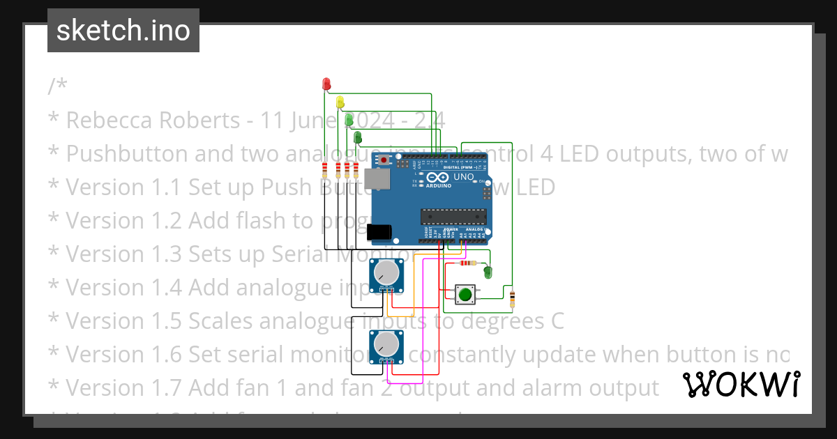 Rebecca Roberts Task 5 - Wokwi ESP32, STM32, Arduino Simulator