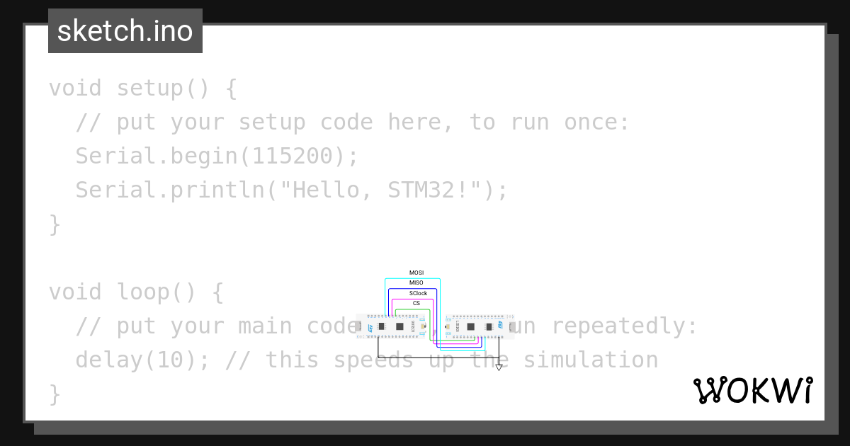 Spi Conection Wokwi Esp32 Stm32 Arduino Simulator 3497