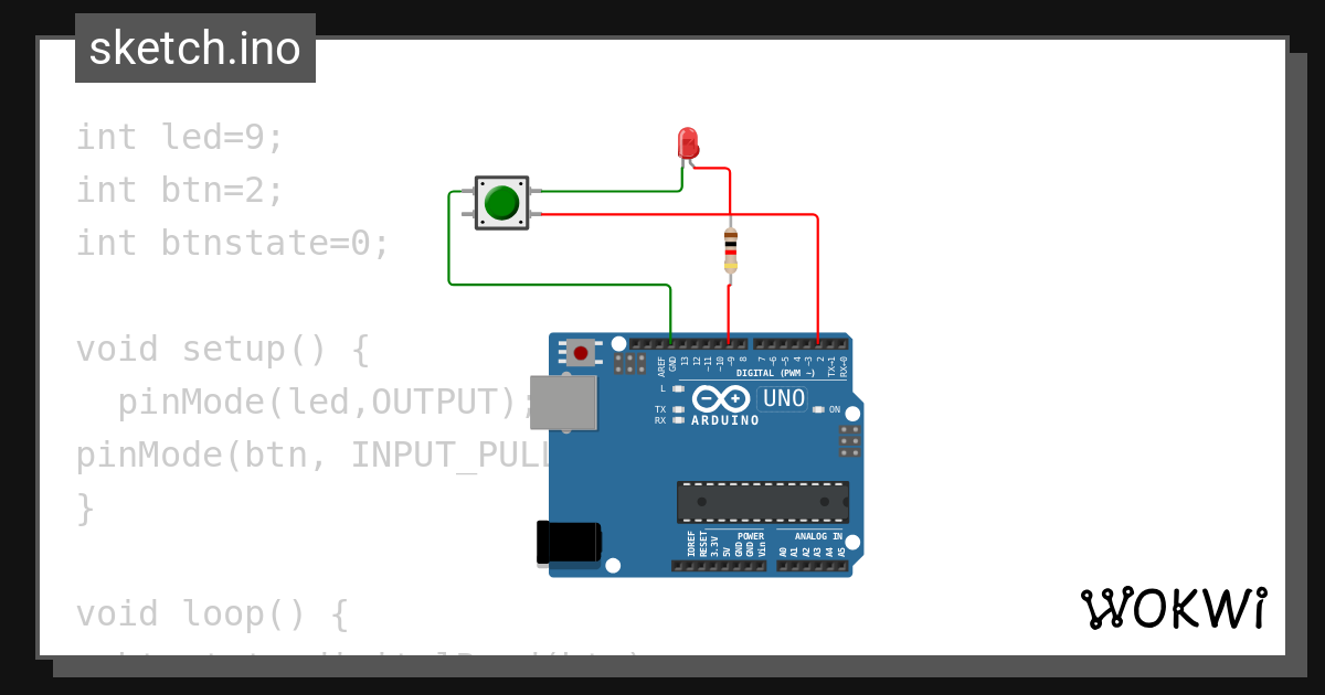 Ledbtn Wokwi Esp32 Stm32 Arduino Simulator