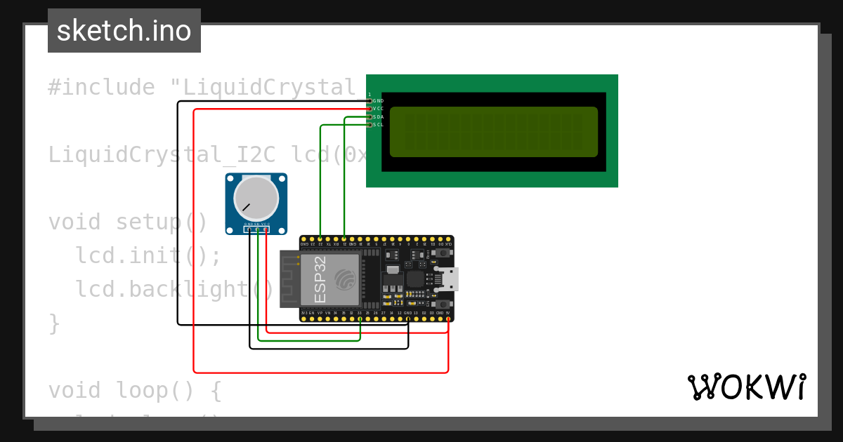 Potencimetro Wokwi Esp32 Stm32 Arduino Simulator 7070