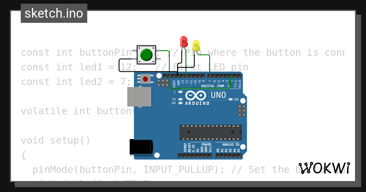 Interrupts With Arduino Wokwi Esp32 Stm32 Arduino Simulator 5448