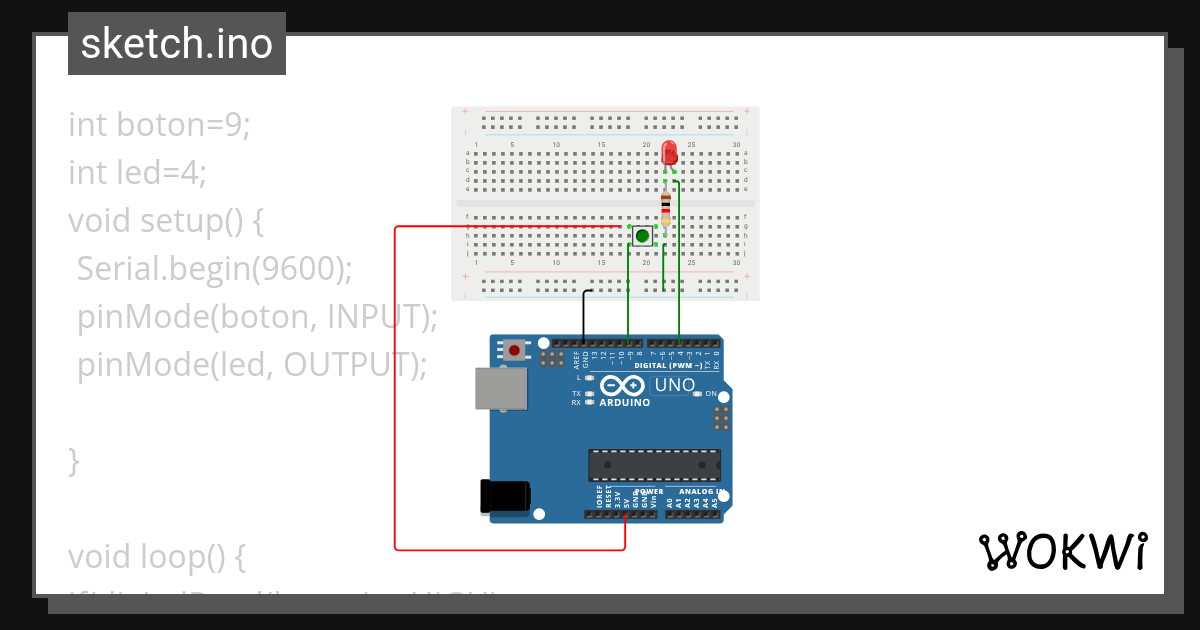 Boton Pullup Con Led Wokwi Esp32 Stm32 Arduino Simulator 6656