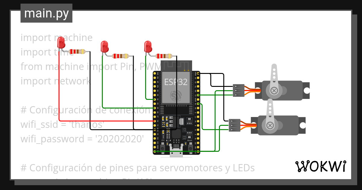 romo nose - Wokwi ESP32, STM32, Arduino Simulator