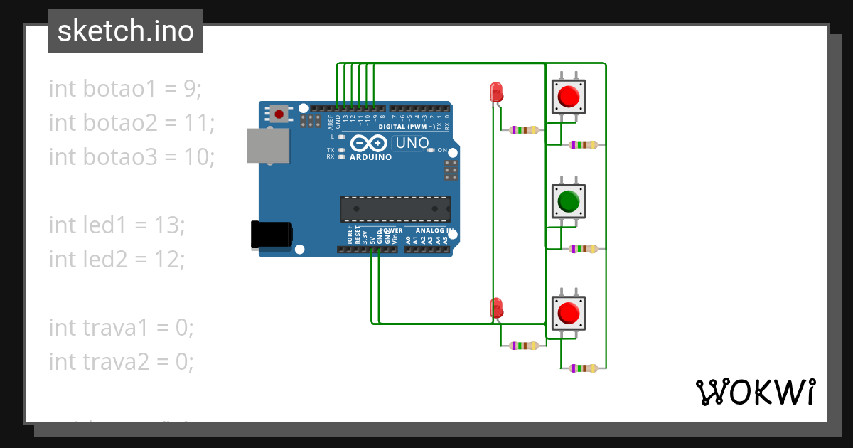 Passa ou Repassa - Wokwi ESP32, STM32, Arduino Simulator