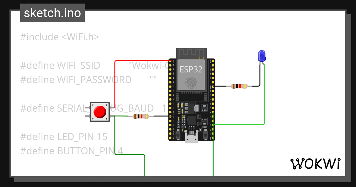 Challange 2 - Wokwi ESP32, STM32, Arduino Simulator
