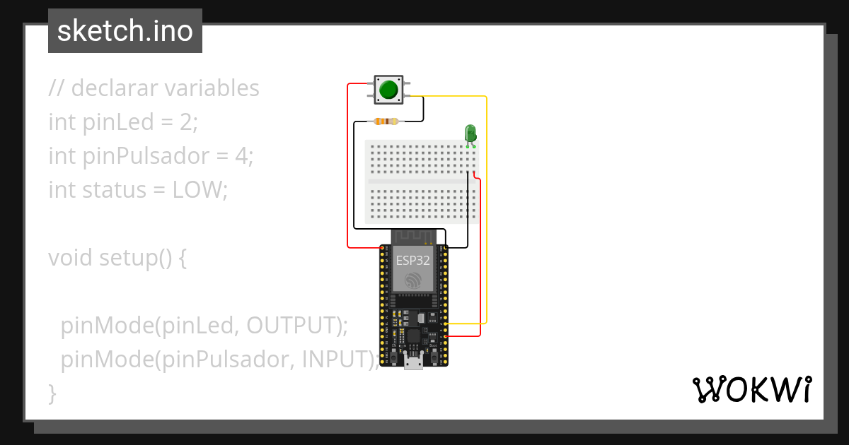 Boton Switch - Wokwi ESP32, STM32, Arduino Simulator Boton Switch - Wokwi ESP32, STM32, Arduino Simulator