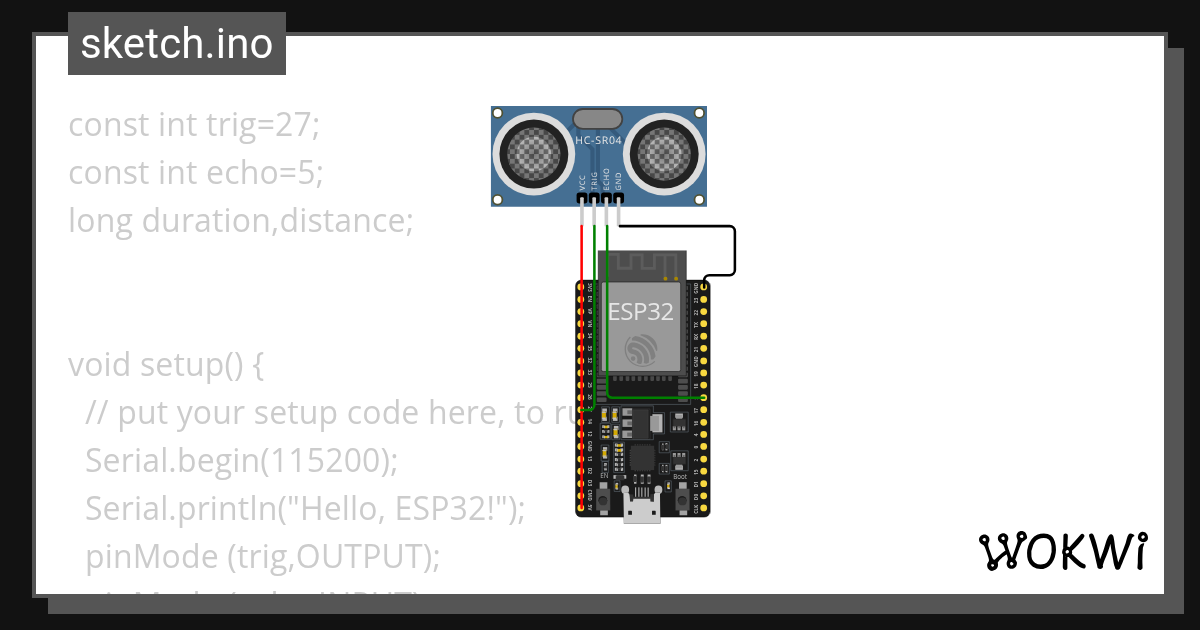 Priya837ultrasonic Wokwi Esp32 Stm32 Arduino Simulator 
