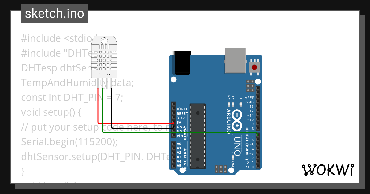 DHT 22 SENSOR - Wokwi ESP32, STM32, Arduino Simulator DHT 22 SENSOR - Wokwi ESP32, STM32, Arduino Simulator