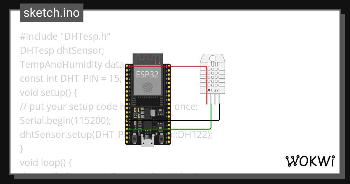 DHT - Wokwi ESP32, STM32, Arduino Simulator