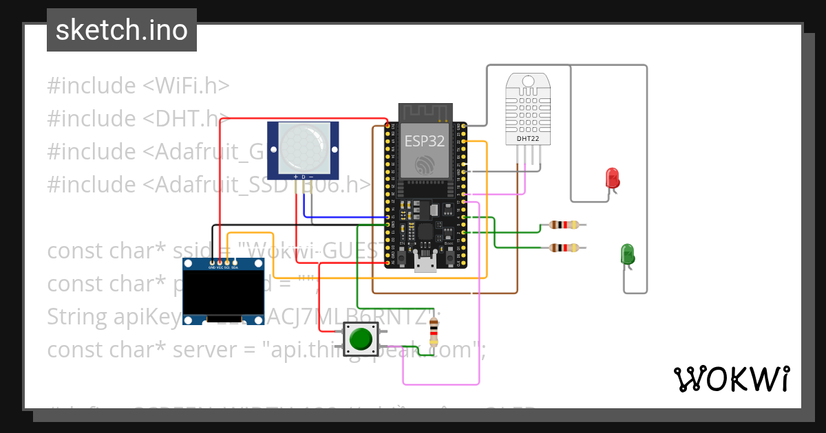 IoT based Weather Monitoring Copy (2) - Wokwi ESP32, STM32, Arduino Simulator