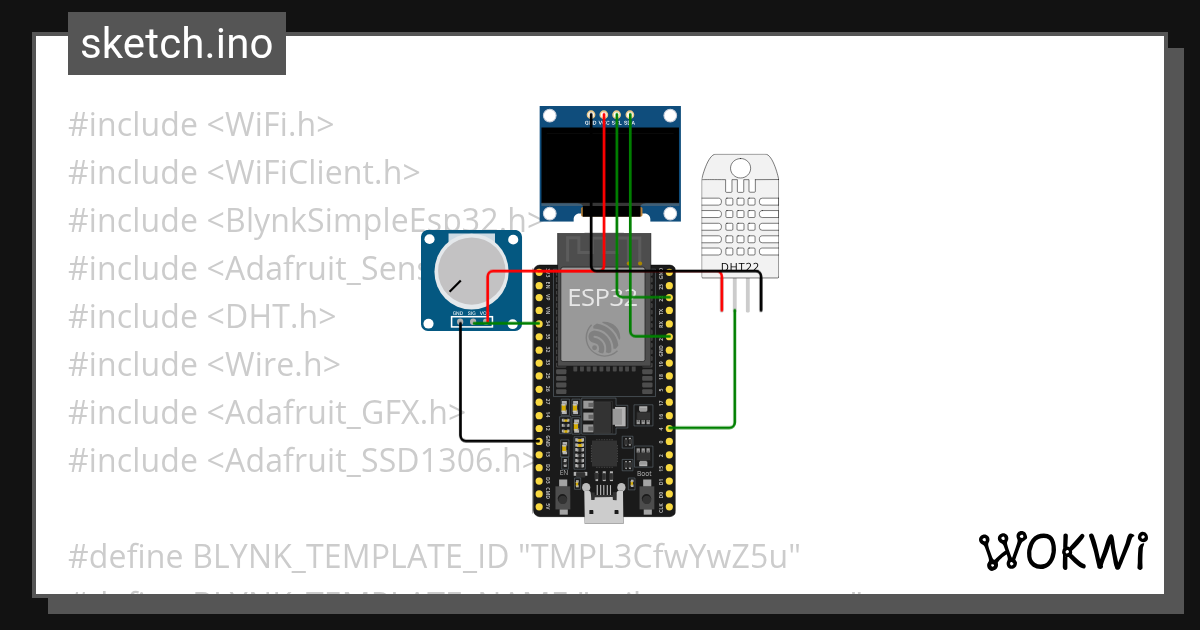 SOIL WITH BLYNK - Wokwi ESP32, STM32, Arduino Simulator