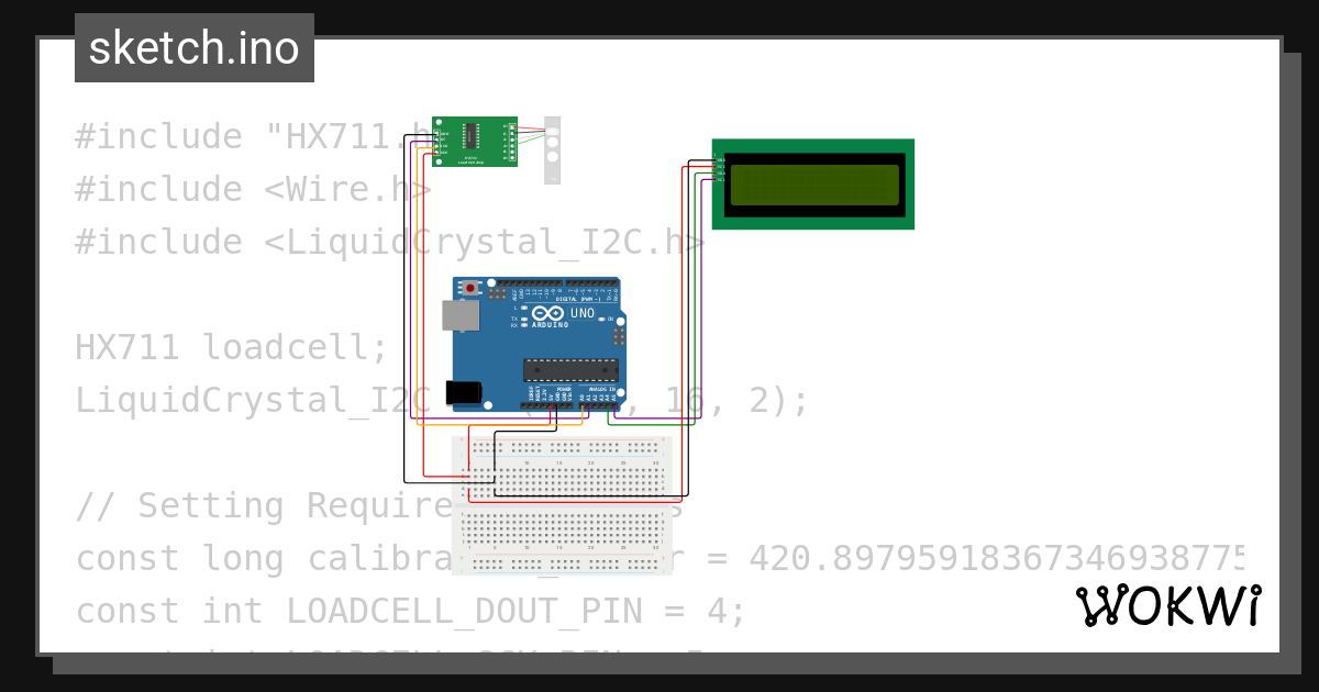 Digital Scale Usng Load Cell Copy Wokwi Esp32 Stm32 Arduino Simulator 0601