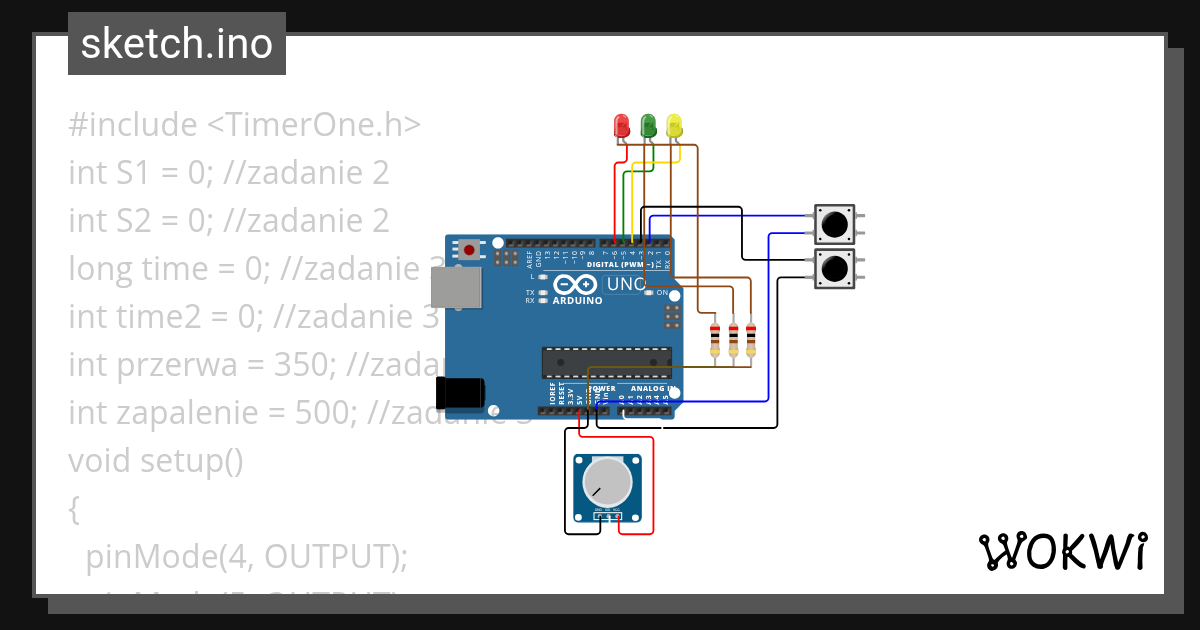 Zaliczenie - Wokwi ESP32, STM32, Arduino Simulator