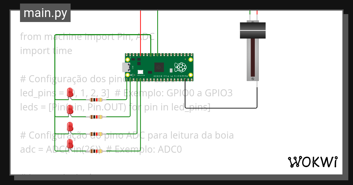 exercício 5 - Lista 2 - L.T.P 1 - Wokwi ESP32, STM32, Arduino Simulator