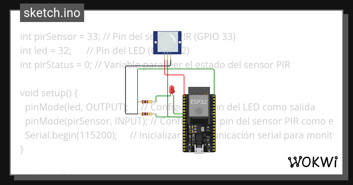 pir - Wokwi ESP32, STM32, Arduino Simulator