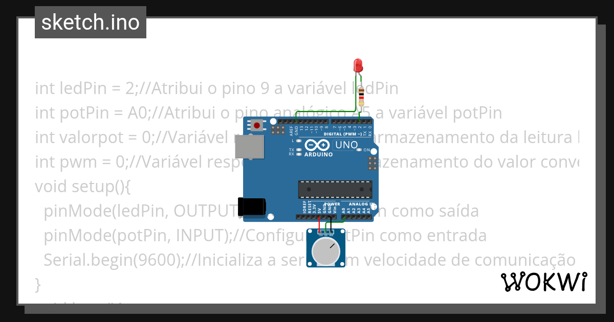 7 Controle De Brilho De Led Com Potenciômetro Wokwi Esp32 Stm32 4807