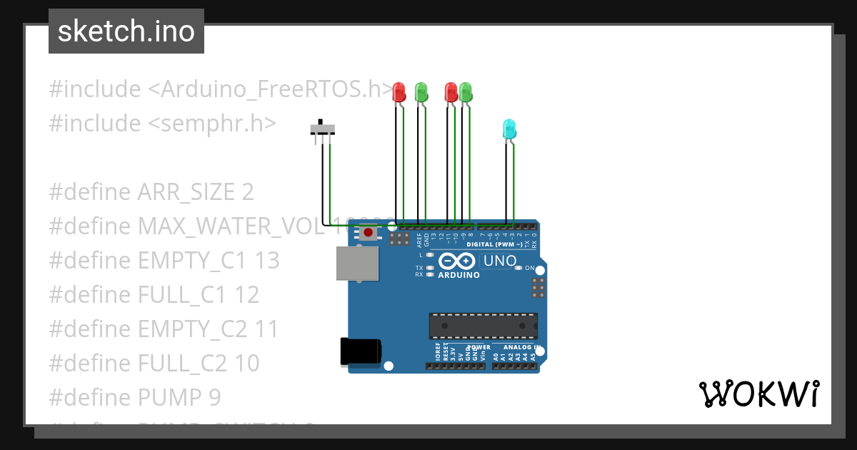 Water Pump Wokwi Esp32 Stm32 Arduino Simulator