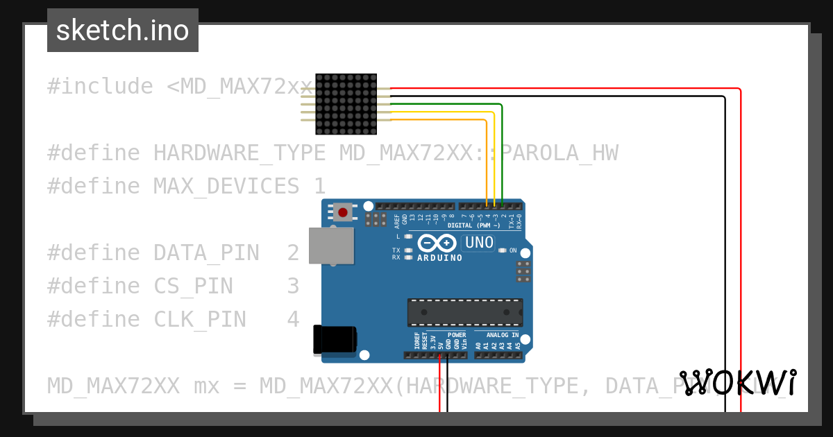 Matrix Wokwi Esp32 Stm32 Arduino Simulator 3161
