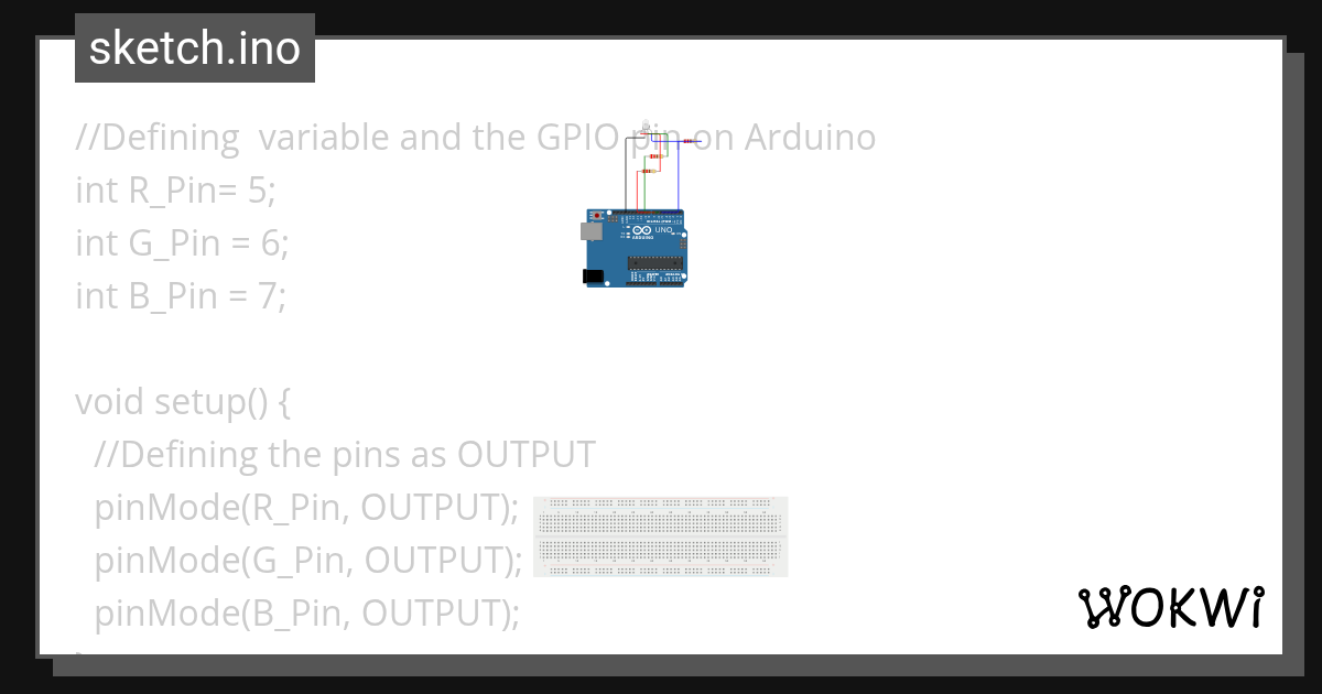 Working with RGB LED Tutorial - Wokwi ESP32, STM32, Arduino Simulator
