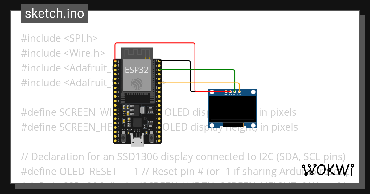 OLED-Test - Wokwi ESP32, STM32, Arduino Simulator